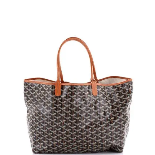 Goyard Saint Louis Tote Coated Canvas Pm - Brown