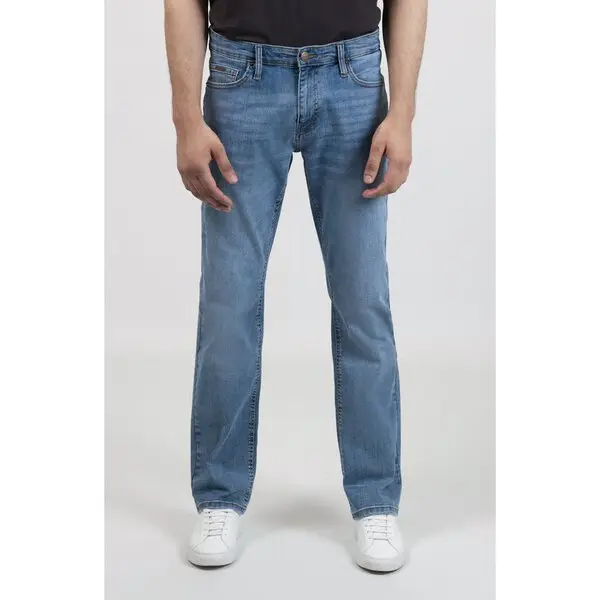 BRISK Ultra Light Wash Straight Leg Jeans - Straight Fit