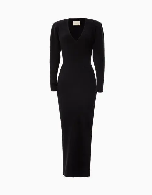 DODIEE Eve Deep V Shoulder Maxi Dress