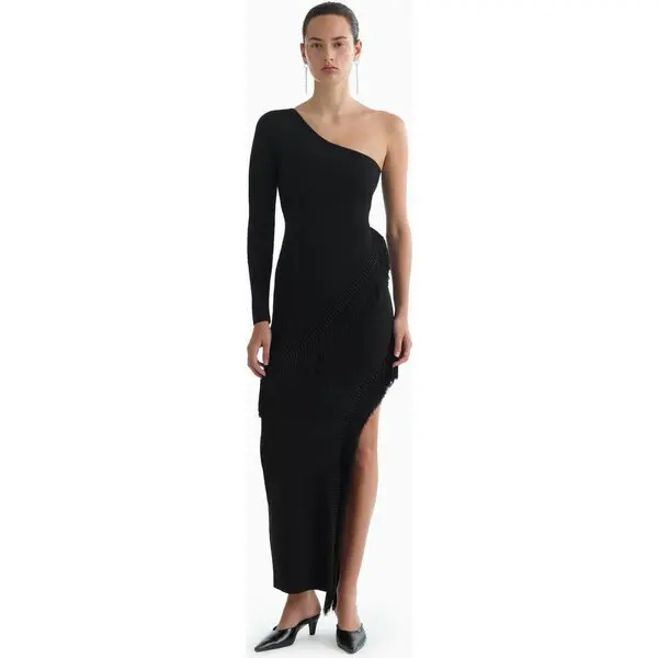 DODIEE Rosie One-shoulder Dress - Black