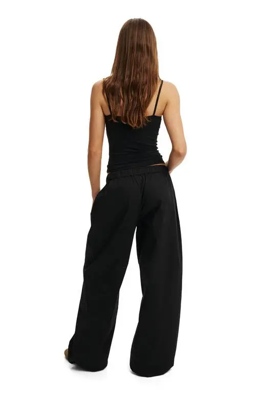COTTON ON Jackson Wide Leg Utility Pants - Black