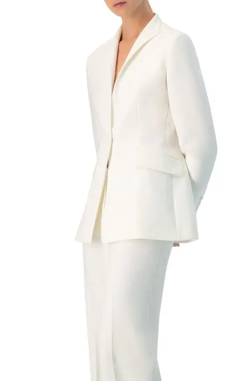 IVONNE Solid Single-button Blazer