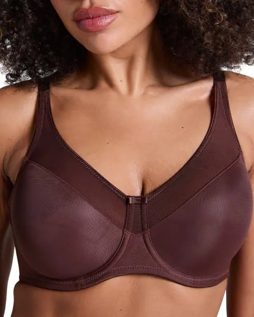 Hunkemoller Nina Non-padded Underwired Minimizer Bra - Chicory Coffee