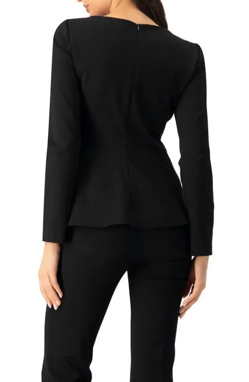 IVONNE Straight Fit Blazer With Back Zipper