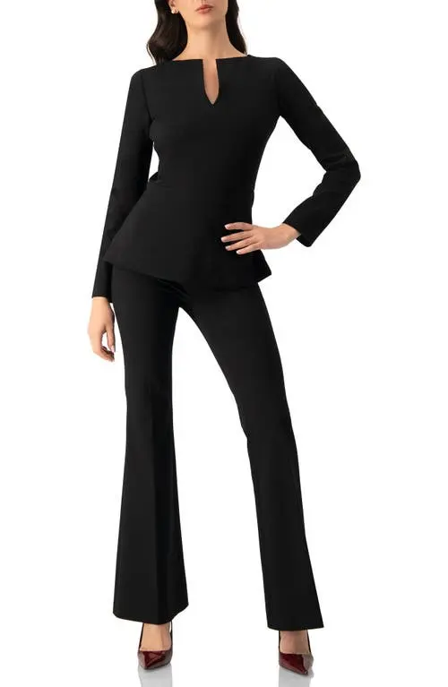 IVONNE Straight Fit Blazer With Back Zipper