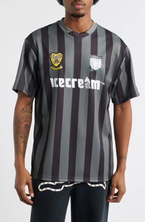 ICECREAM Striped Soccer Jersey