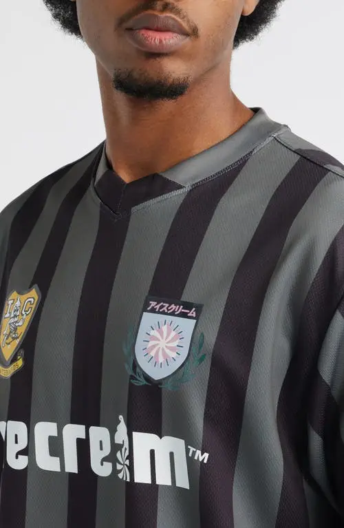 ICECREAM Striped Soccer Jersey