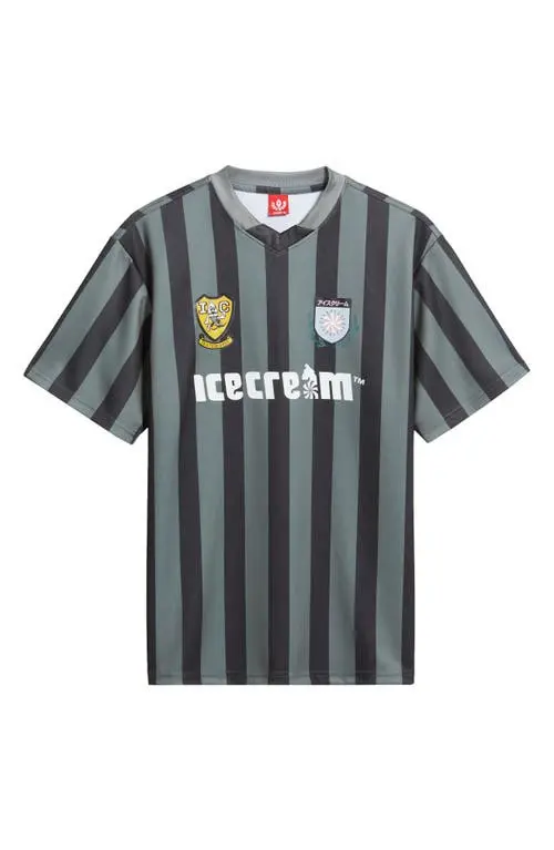 ICECREAM Striped Soccer Jersey