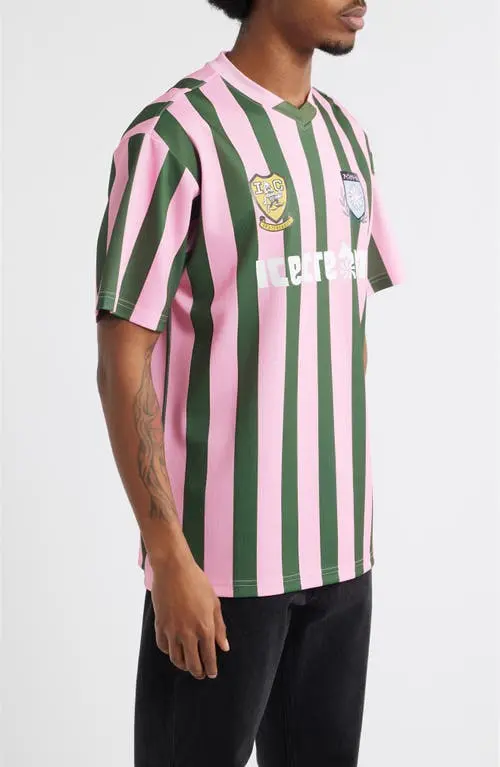 ICECREAM Striped Soccer Jersey - Prism Pink