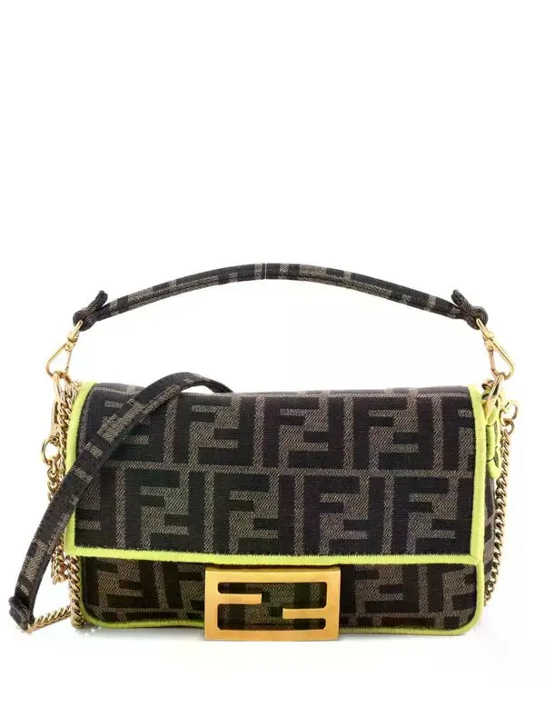 Fendi Baguette Nm Bag Zucca Canvas Mini - Brown