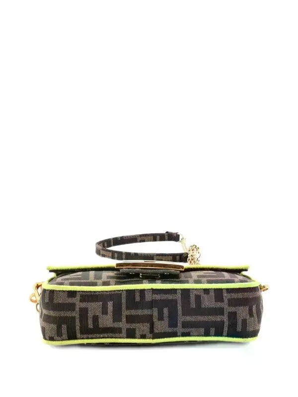 Fendi Baguette Nm Bag Zucca Canvas Mini - Brown