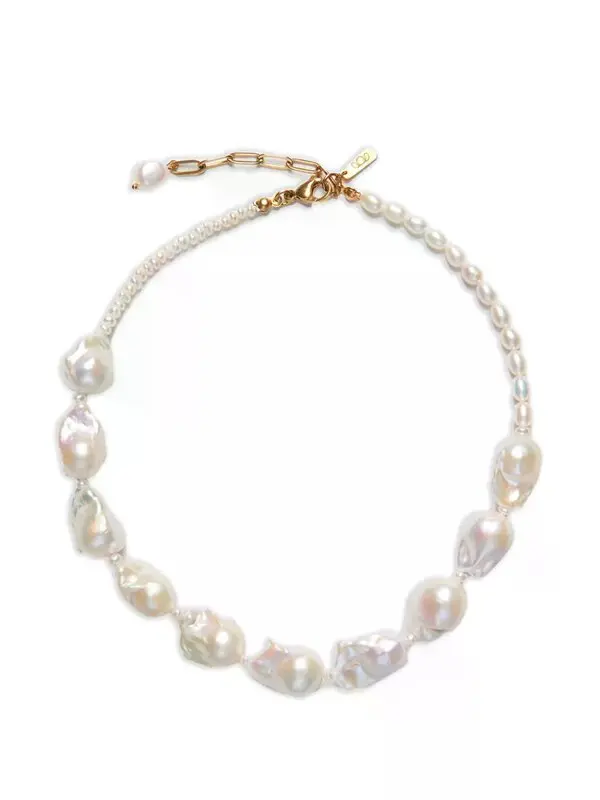 LABELLED JEWELLERY Pearl Embellished Necklace - White