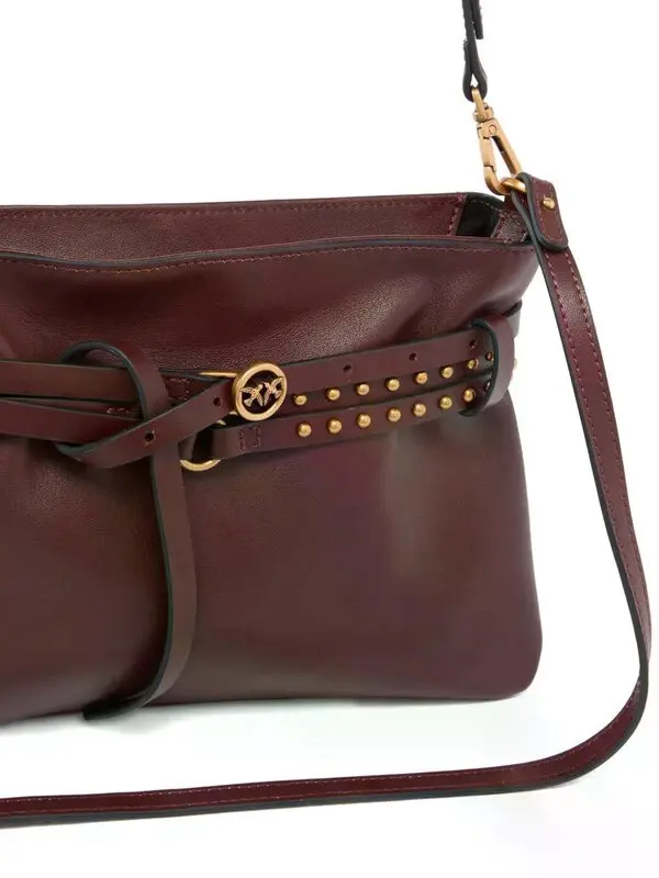 Pinko Small Studded-belt Shoulder Bag - Red