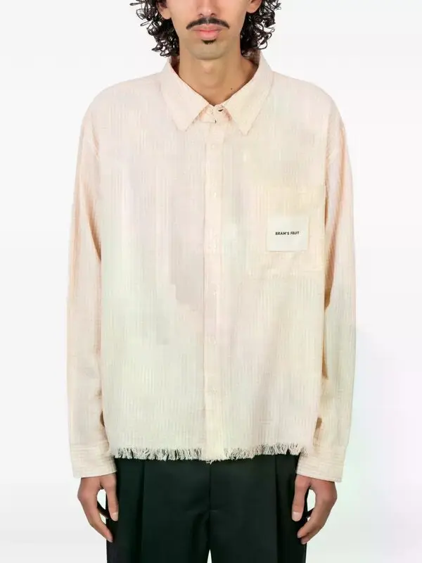 BRAM’S FRUIT Gingham Frayed Shirt