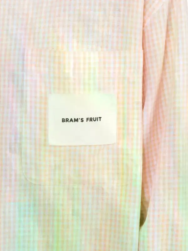 BRAM’S FRUIT Gingham Frayed Shirt