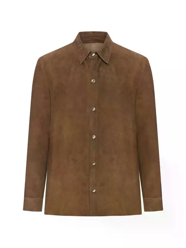 SALVATORE SANTORO Button Leather Jacket