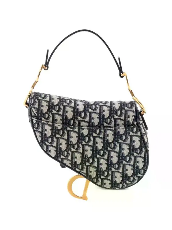 Dior Saddle Handbag Oblique Canvas Mini Shoulder Bag - Blue