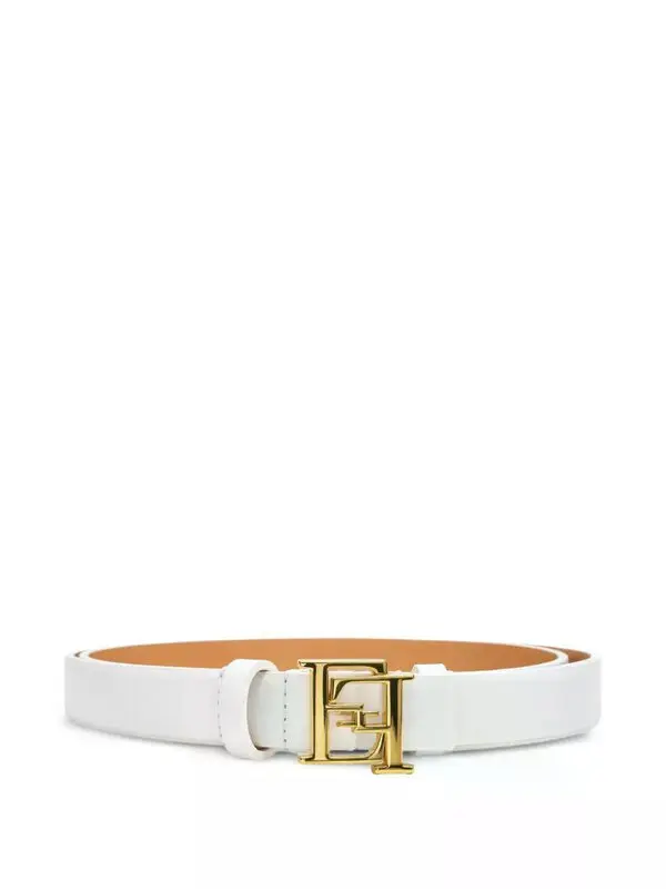 Elisabetta Franchi Logo-buckle Belt - White