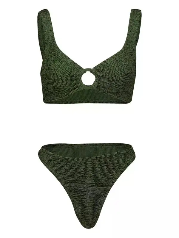 Hunza G Julia Ring-detail Bikini - Green