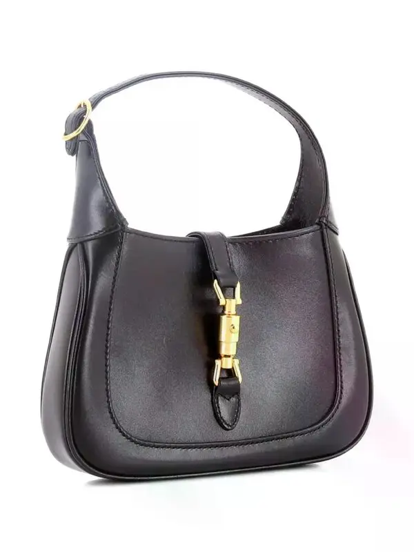Gucci Jackie 1961 Leather Mini Hobo Bag - Black