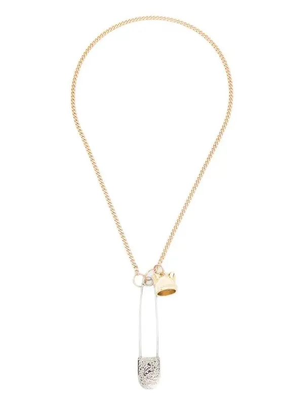 CHARLES JEFFREY Ears Beanie Charm Necklace - Gold