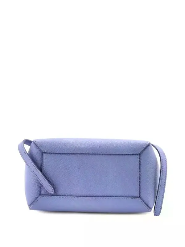 Celine Belt Bag Textured Leather Nano Shoulder Bag - Blue