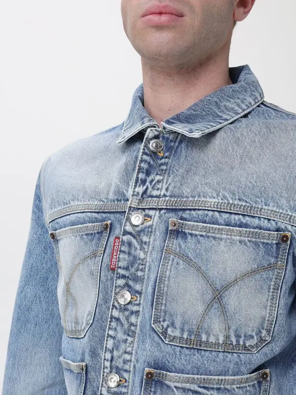 Dsquared2 Bleached Cotton Jacket