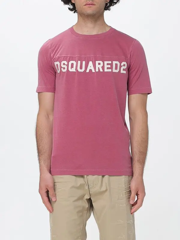 Dsquared2 Cotton T-shirt With Logo - Red