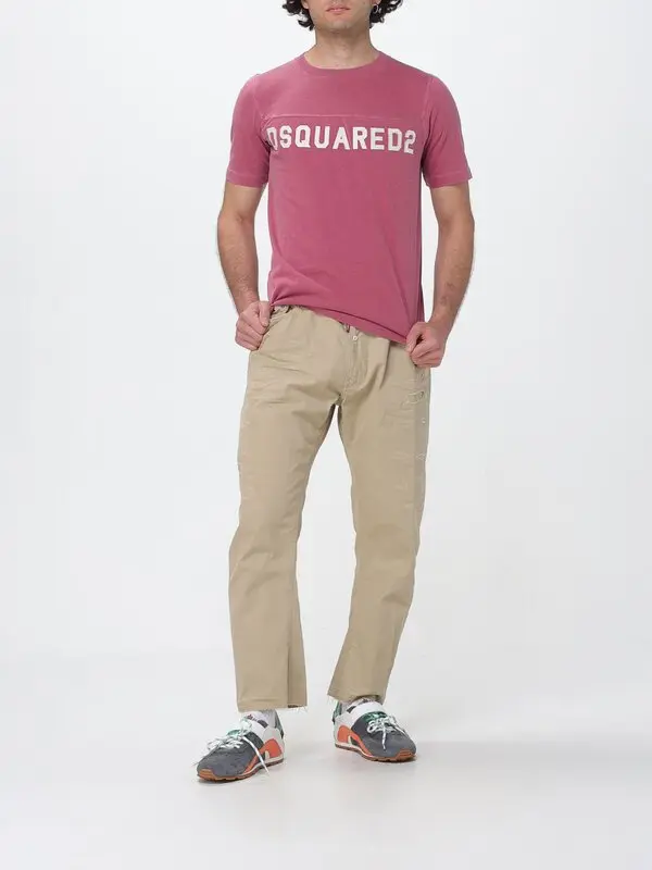 Dsquared2 Cotton T-shirt With Logo - Red