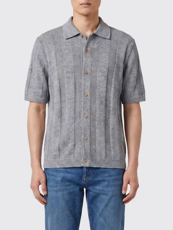 Brunello Cucinelli Knit Shirt - Mouse Grey