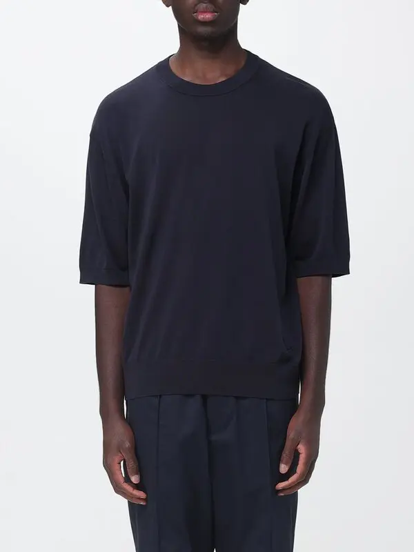 LANEUS Basic Cotton T-shirt - Blue