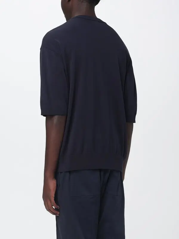 LANEUS Basic Cotton T-shirt - Blue