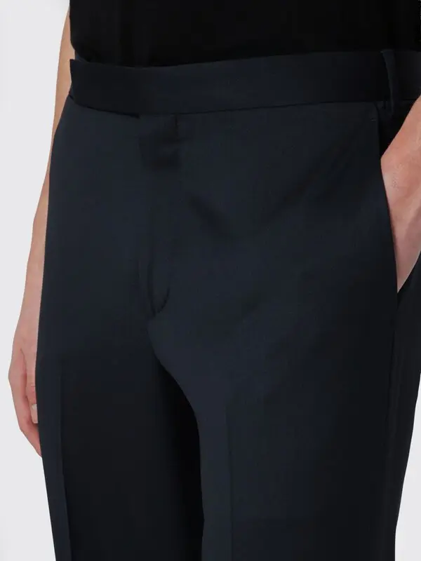 LARDINI Gabardine Tailored Trousers - Blue