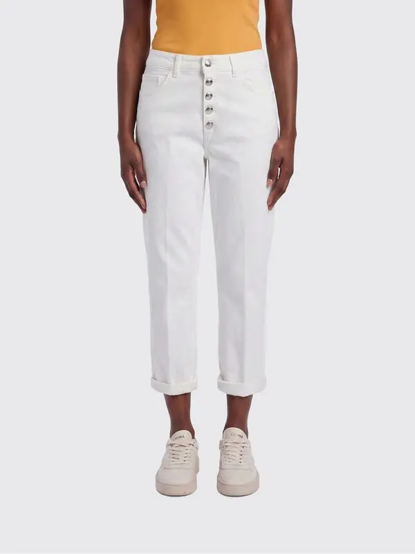 DONDUP Straight Leg Jeans - White