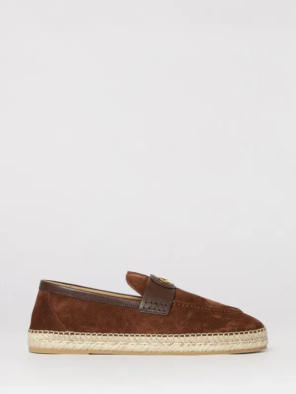 Valentino Garavani Vlogo Signature Suede Espadrilles - Cocoa