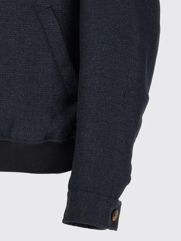 Brunello Cucinelli Textured Button-detailed Jacket - Navy