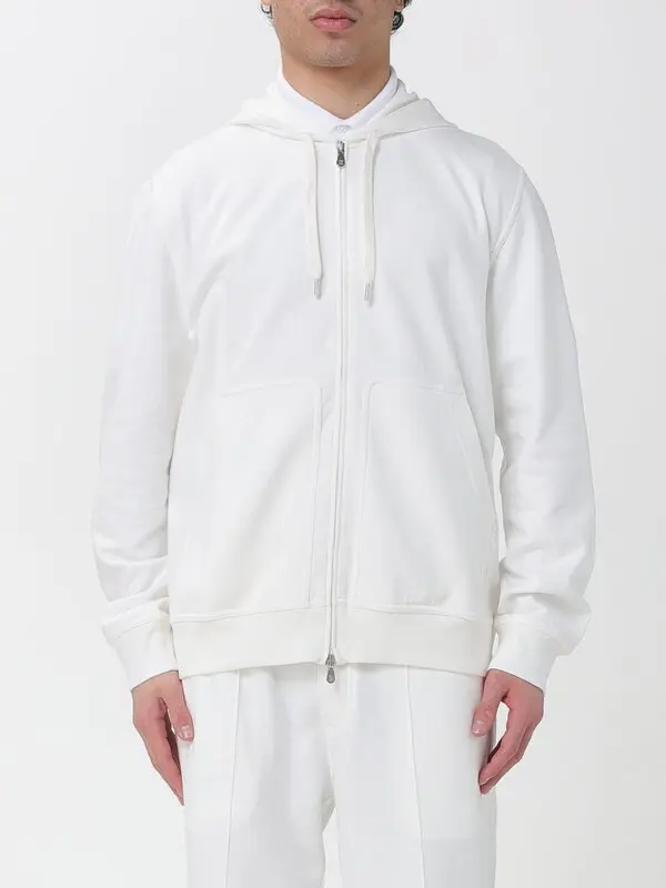Brunello Cucinelli Full Zip Hoodie - Beige