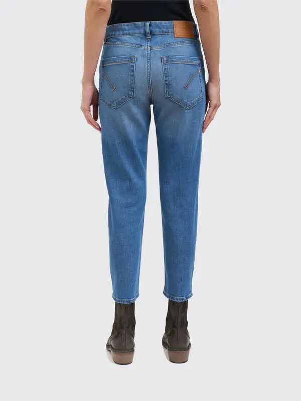 DONDUP Koons Cropped Fit Jeans In Stretch Denim