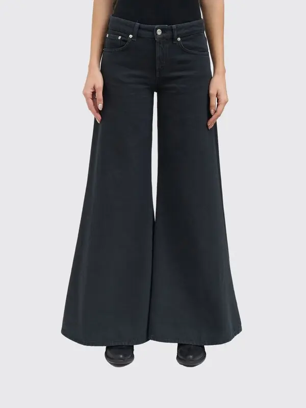 DONDUP Flared Cotton Denim Jeans - Black