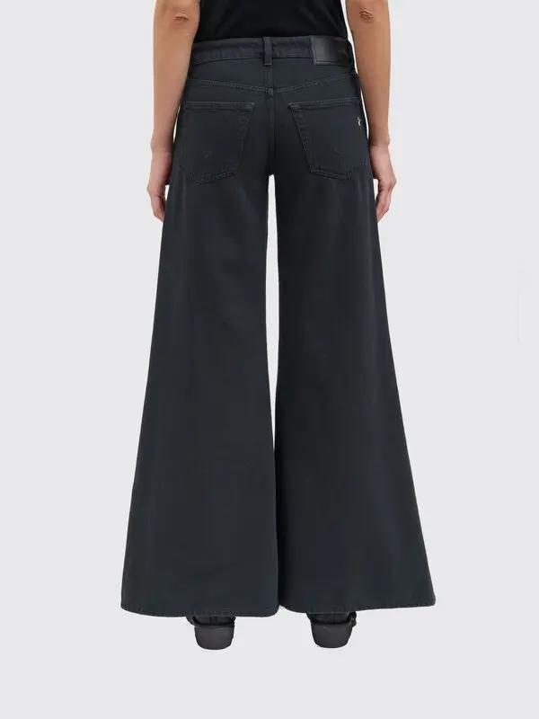 DONDUP Flared Cotton Denim Jeans - Black