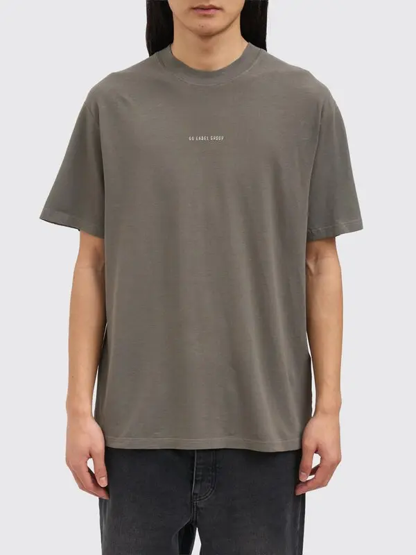 44 LABEL GROUP Cotton T-shirt With Logo - Grey