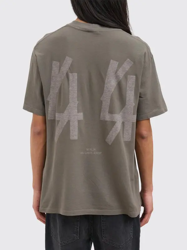 44 LABEL GROUP Cotton T-shirt With Logo - Grey