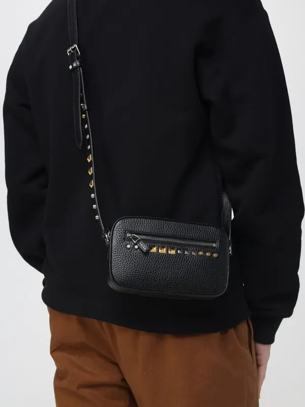 Valentino Garavani Studded Shoulder Bag - Black