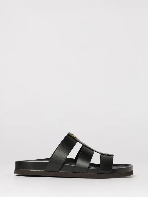 Valentino Garavani Studded Leather Slide Sandals