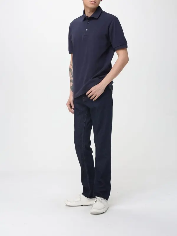 Etro Cotton Polo Shirt With Pegaso Logo