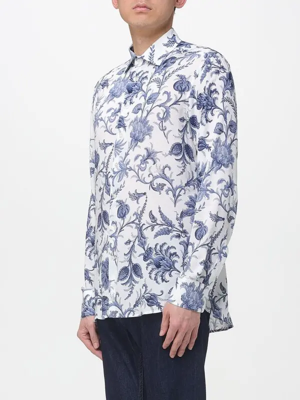 Etro Casual Silk Shirt With Paisley Print - White