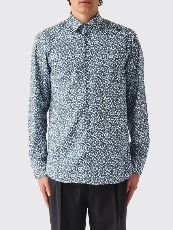 Etro Cotton Shirt With Paisley Print - Multicolor