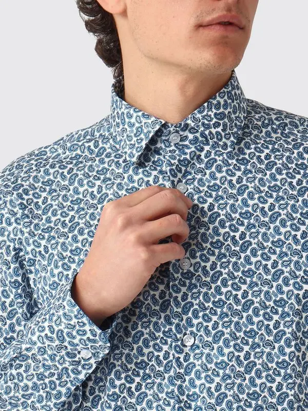 Etro Cotton Shirt With Paisley Print - Multicolor