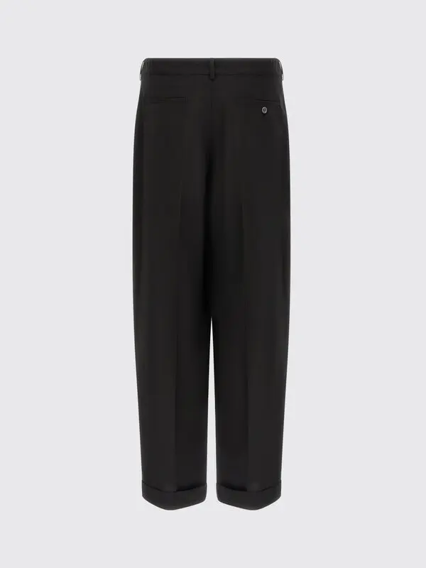 Marni Virgin Wool Wide Leg Trousers - Black