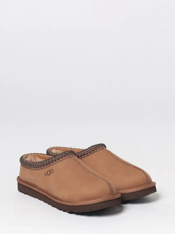 UGG Shearling Lined Slippers - Brown